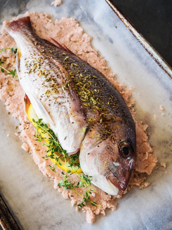 Salt Crusted Baked Barramundi - Bondi Harevst